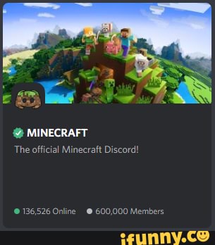 MINECRAFT The official Minecraft Discord! 136,526 Online @ 600,000 ...