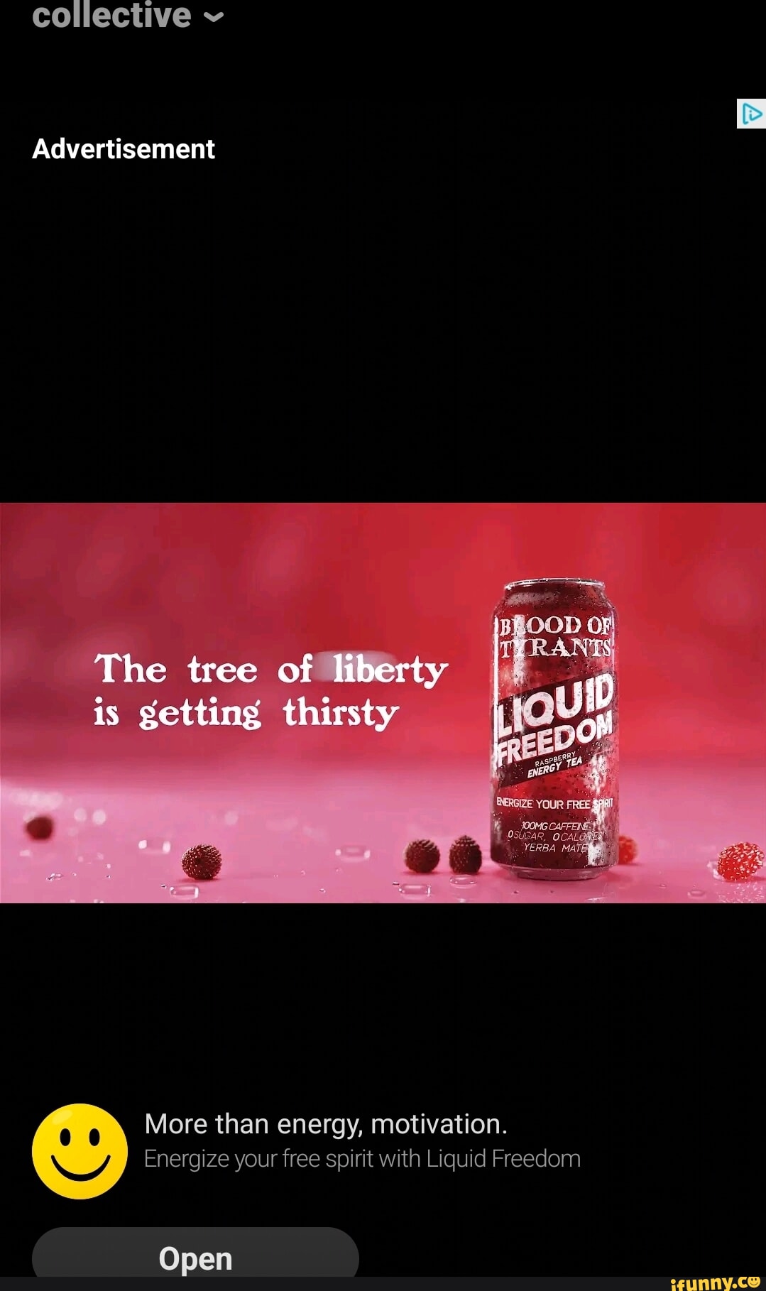 Collective ~ Advertisement The tree of liberty is Setting thirsty More ...