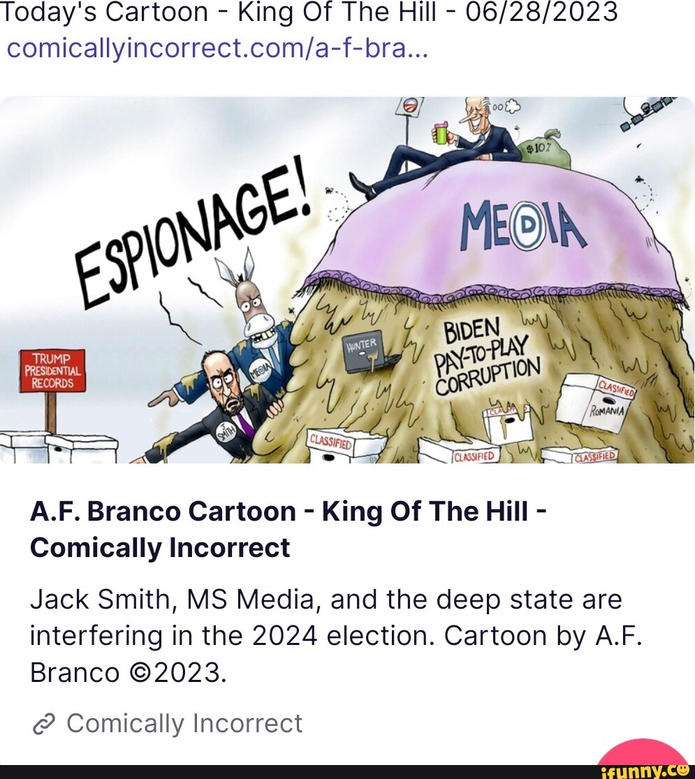 Today's Cartoon - King Of The Hill - A.F. Branco Cartoon - King Of The ...