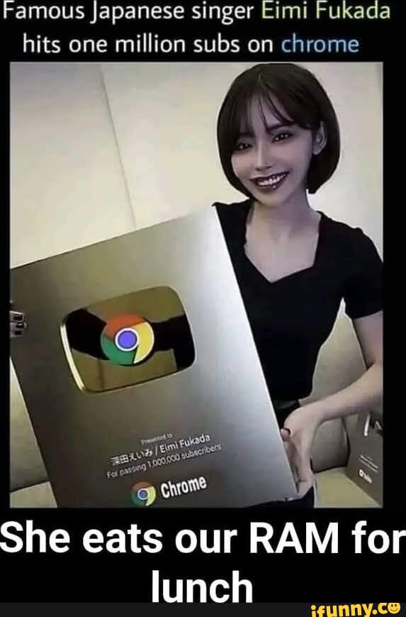 Famous Japanese singer Eimi Fukada hits one million subs on chrome com ...