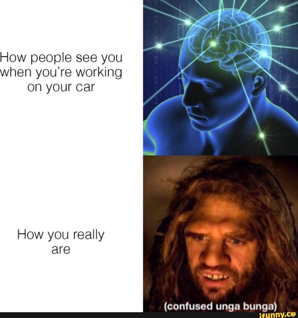 How people see you when you're working on your Car How you really are ...