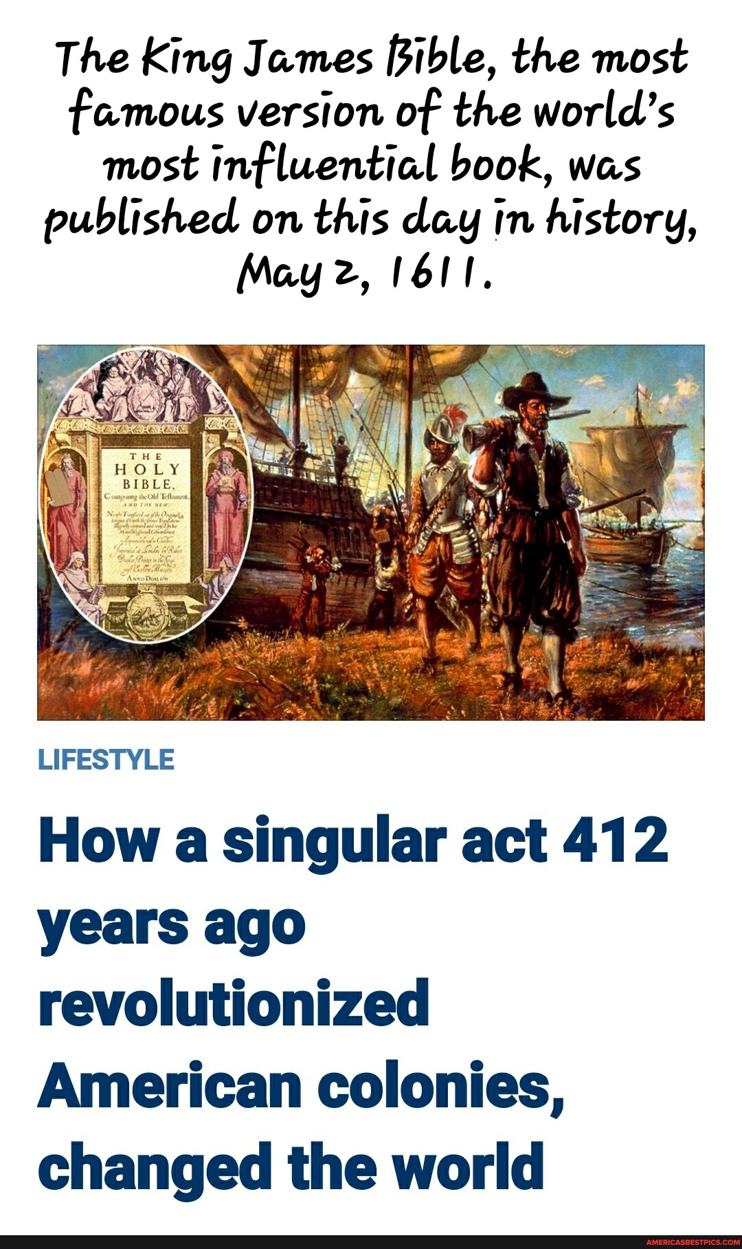 The King James Bible, the most famous version of the world's most ...