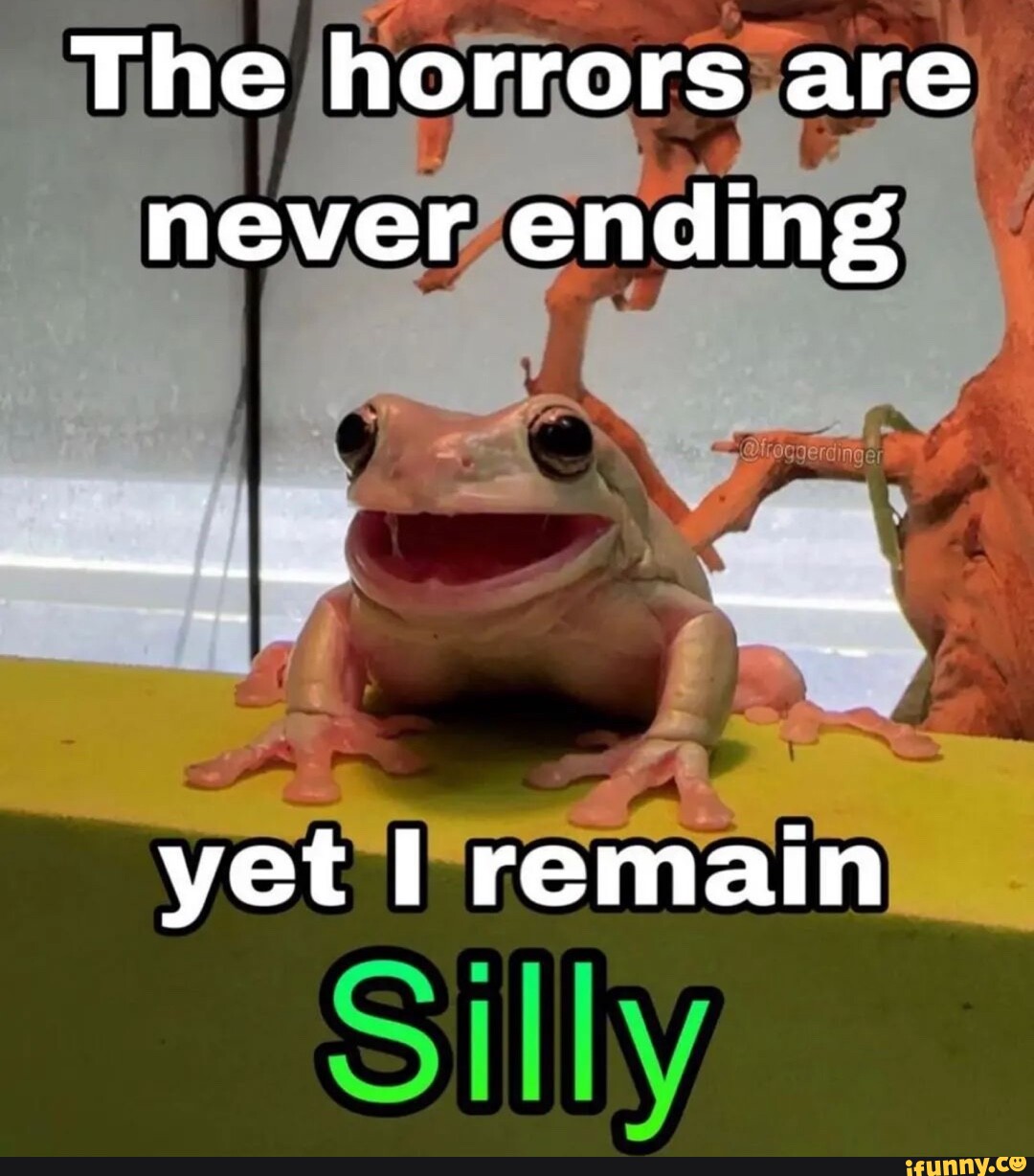 The horrors are never ending yet I remain - iFunny