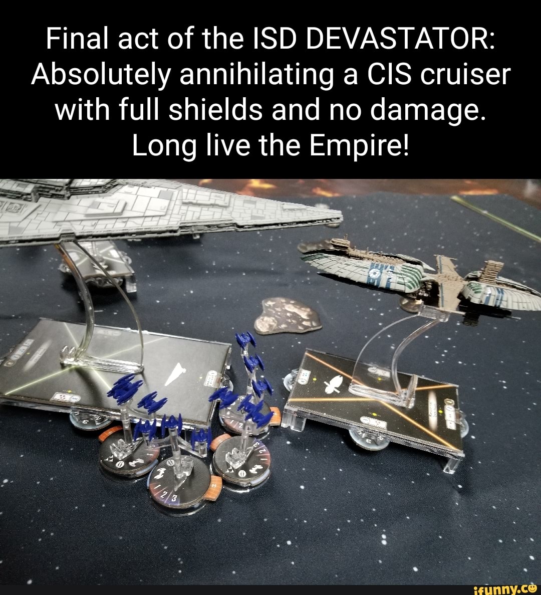 Final act of the ISD DEVASTATOR: Absolutely annihilating a CIS cruiser ...