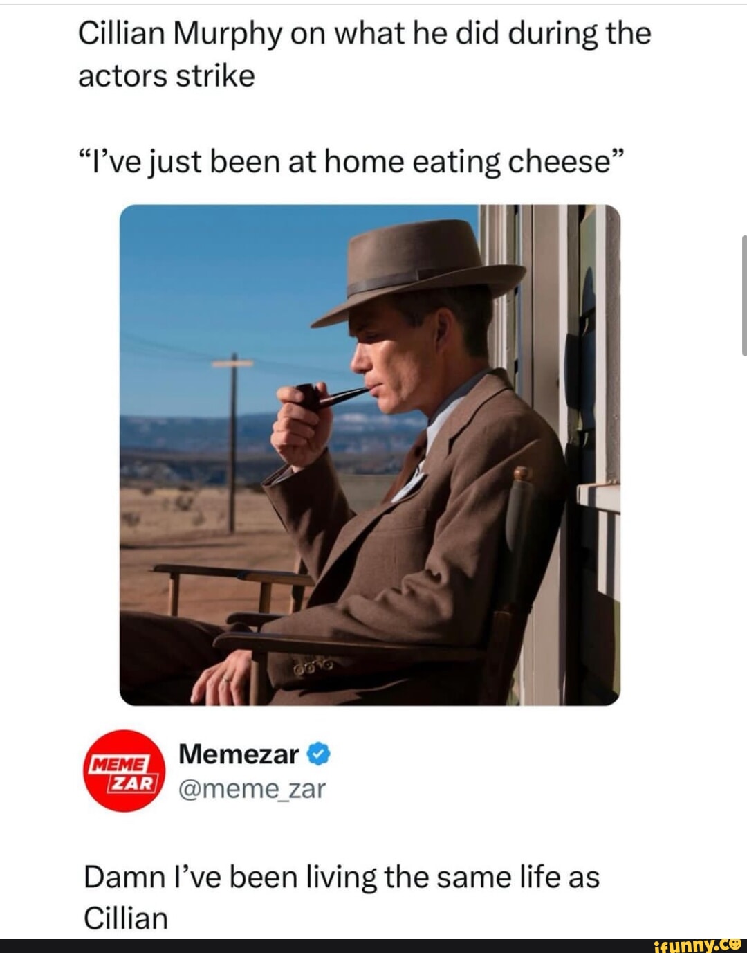 Cillian Murphy on what he did during the actors strike "l've just been ...