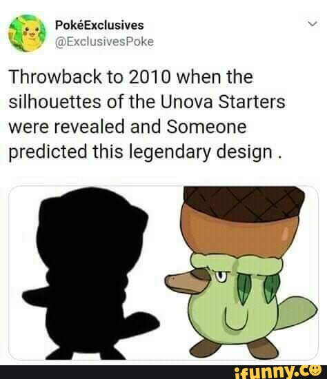 Pokeexclusives Throwback To 2010 When The Silhouettes Of The Unova Starters Were Revealed And