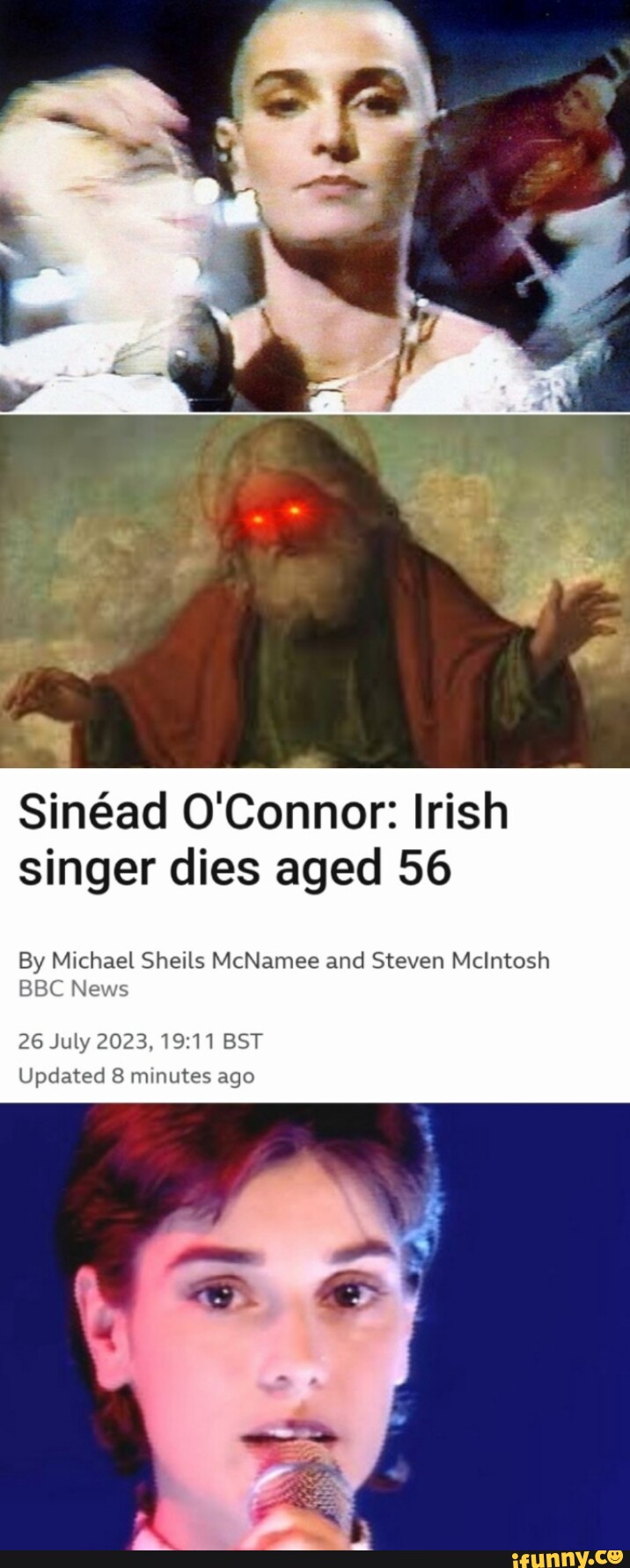 Sinad O'Connor: Irish singer dies aged 56 By Michael Sheils McNamee and ...