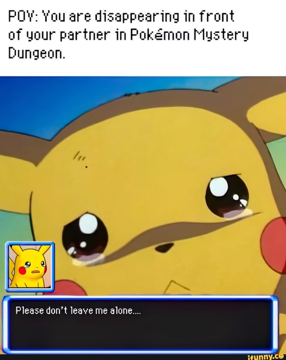 Poy You Are Disappearing In Front Of Your Partner In Pokemon Mystery