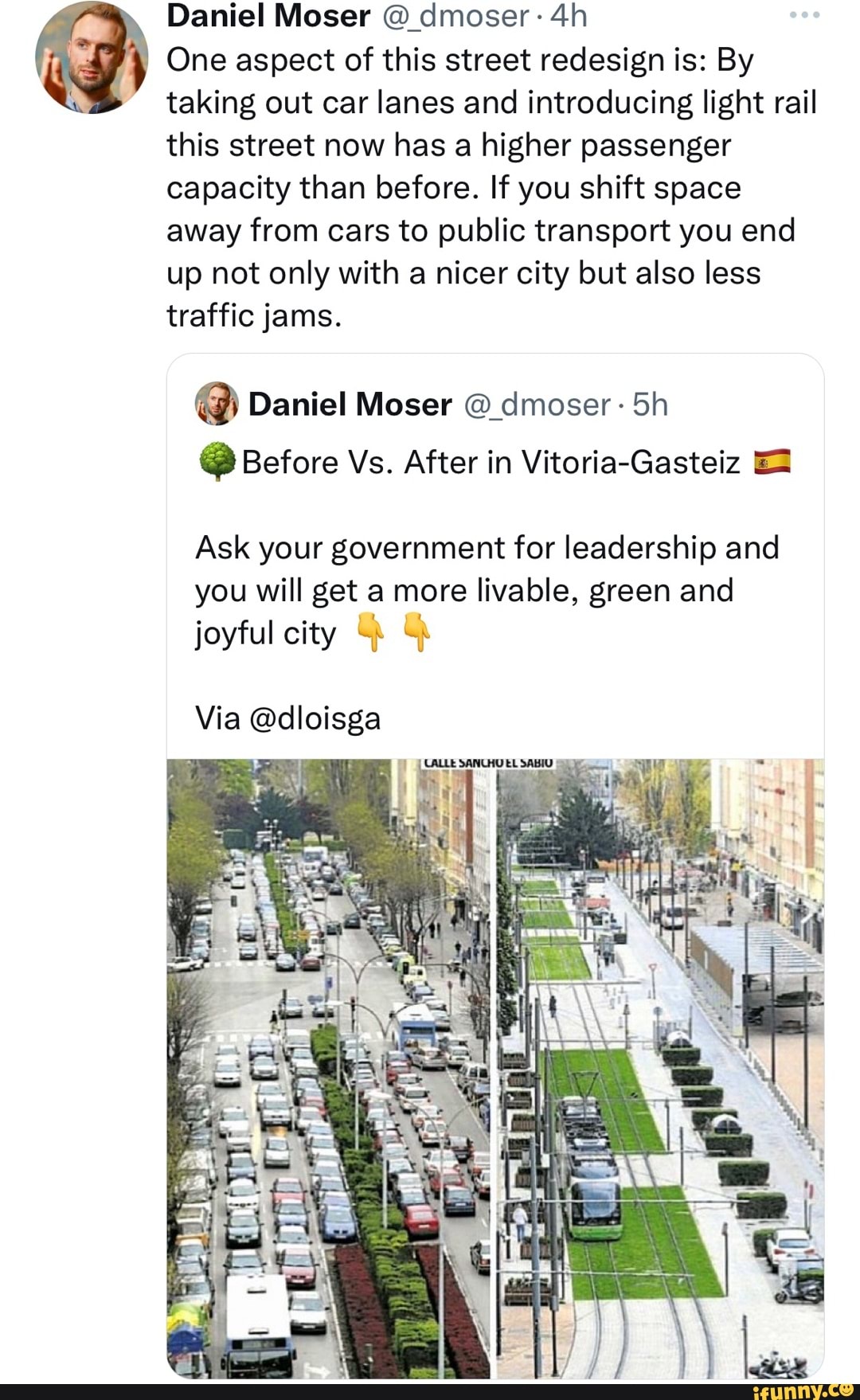 Daniel Moser @ dmoser One aspect of this street redesign is: By taking ...