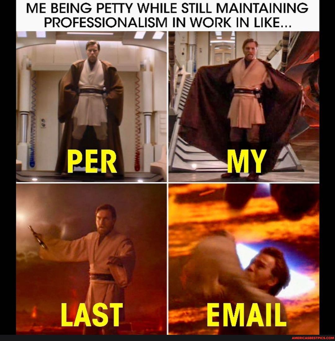 ME BEING PETTY WHILE STILL MAINTAINING PROFESSIONALISM IN WORK IN LIKE ...