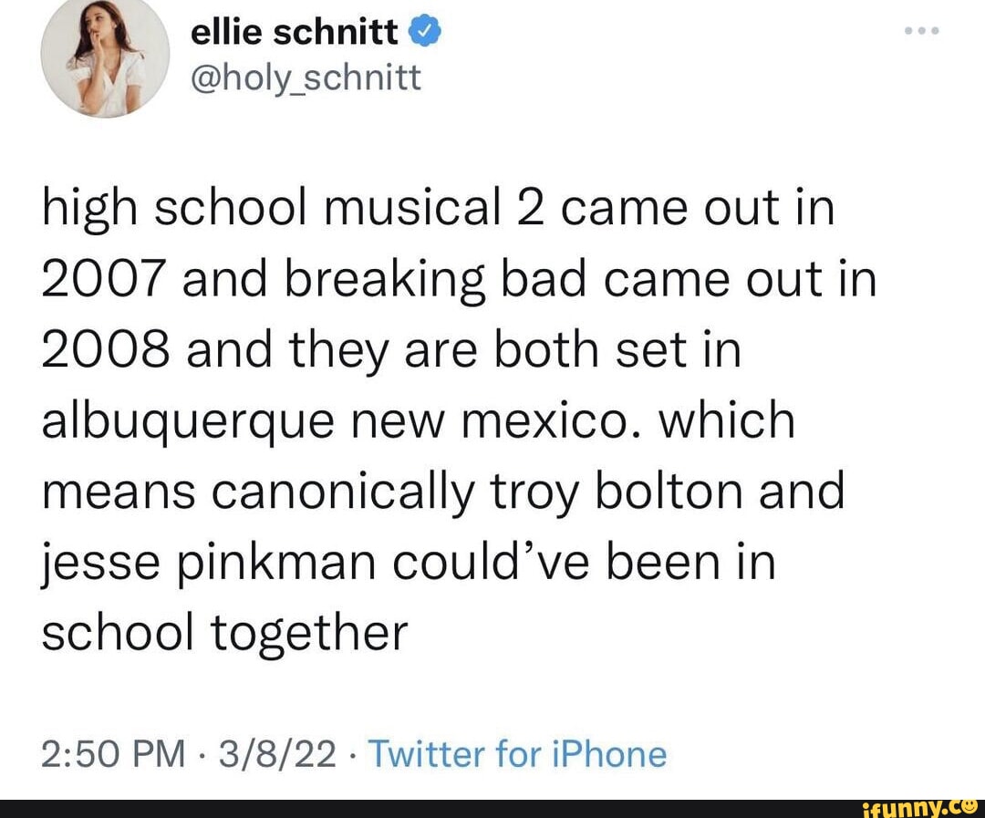 Allie schnitt de @holy schnitt high school musical 2 came out in 2007 ...