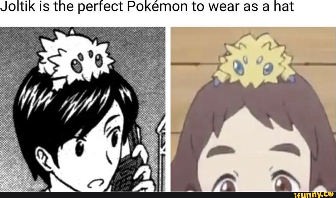 Joltik is the perfect Pokemon to wear as a hat I - iFunny