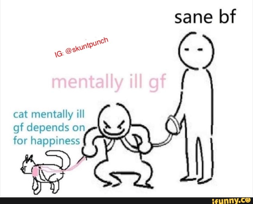 Sane Bf Cat Mentally Ill Gf Depends On For Happiness IFunny sane-bf-cat-mentally-ill-gf-depends-on-for-happiness-ifunny