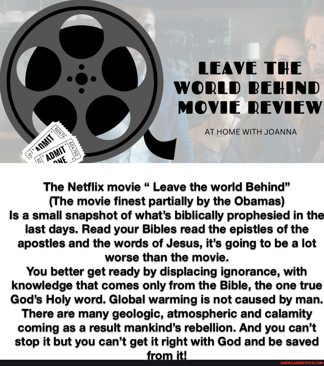 LEAVE THE WORLD BEHIND MOVIE REVIEW AT HOME WITH JOANNA The Netflix ...