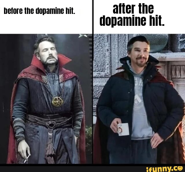 Before the dopamine hit. after the dopamine hit. - iFunny