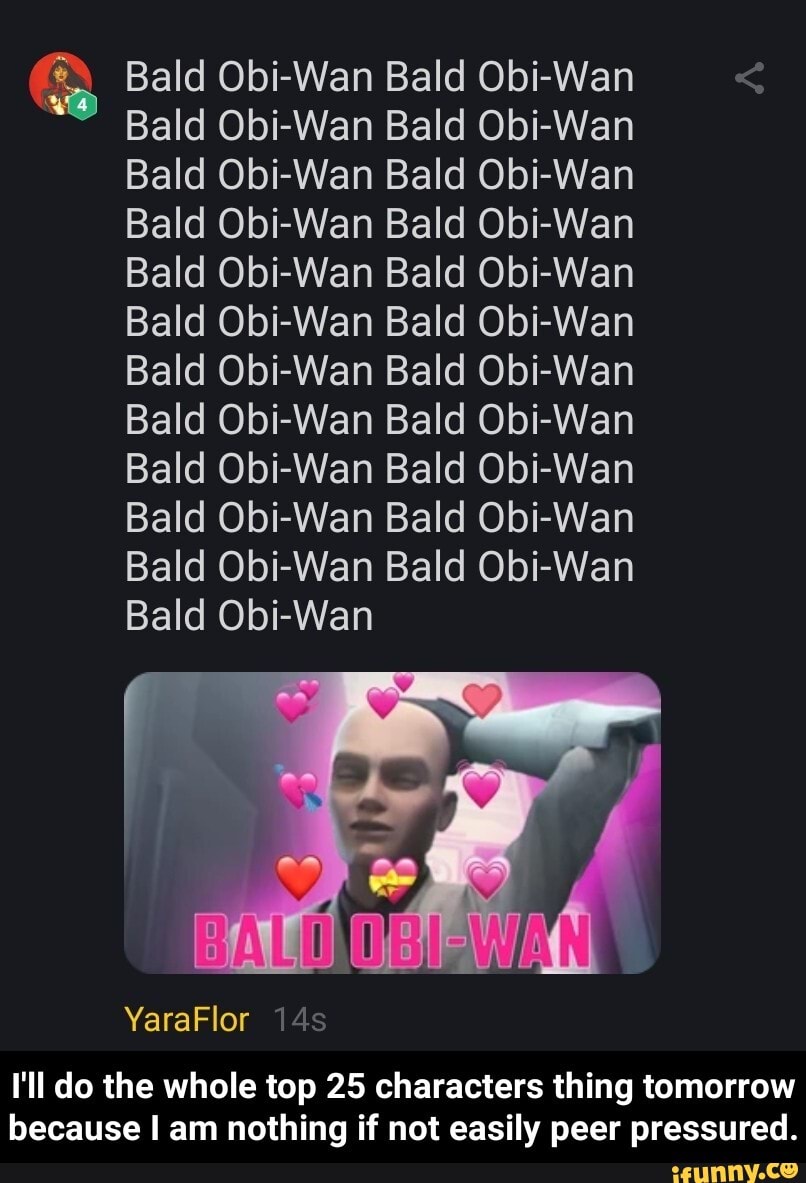 Bald Obi-Wan Bald Obi-Wan Bald Obi-Wan Bald Obi-Wan Bald Obi-Wan Bald Obi-Wan Bald Obi-Wan Bald ...