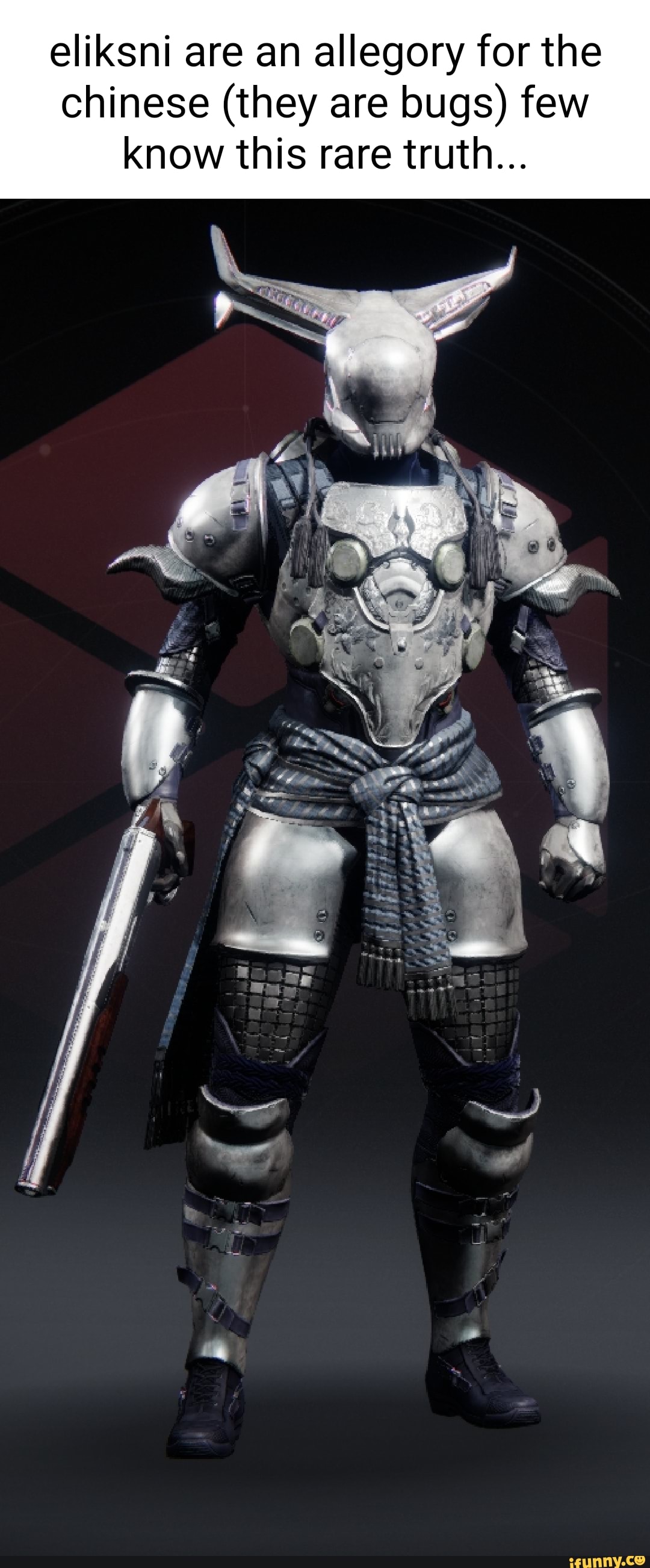 Eliksni are an allegory for the chinese (they are bugs) few know this ...