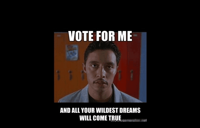 VOTE FOR ME AND ALL YOUR WILDEST DREAMS WILL COME TRUE - iFunny