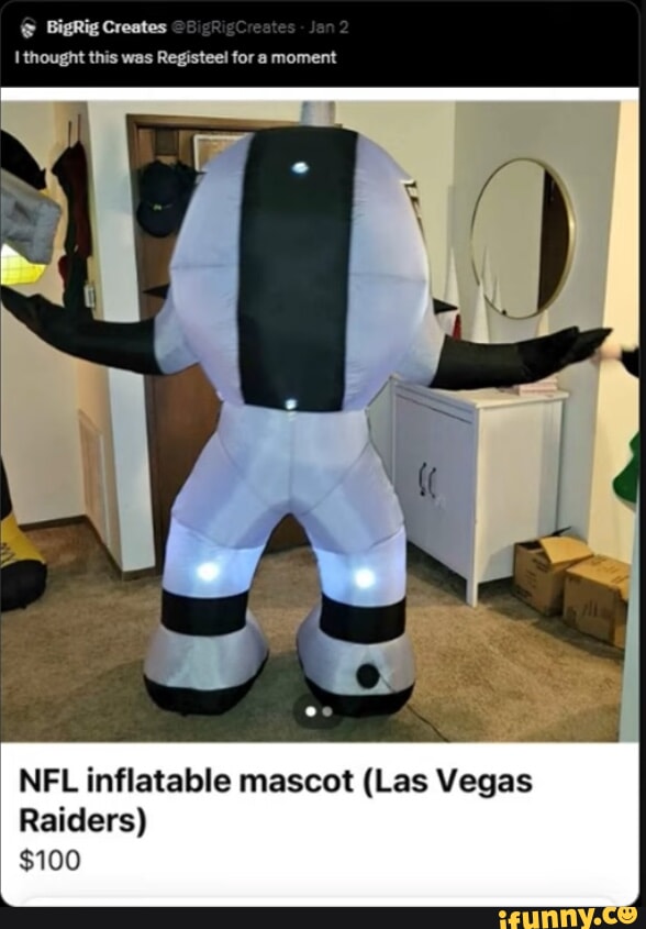 BigRig Creates I thought this was Registeel for a moment NFL inflatable ...