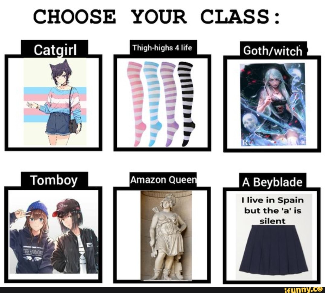 CHOOSE YOUR CLASS: Thigh-highs 4 life Tomboy Beyblade live in Spain but ...