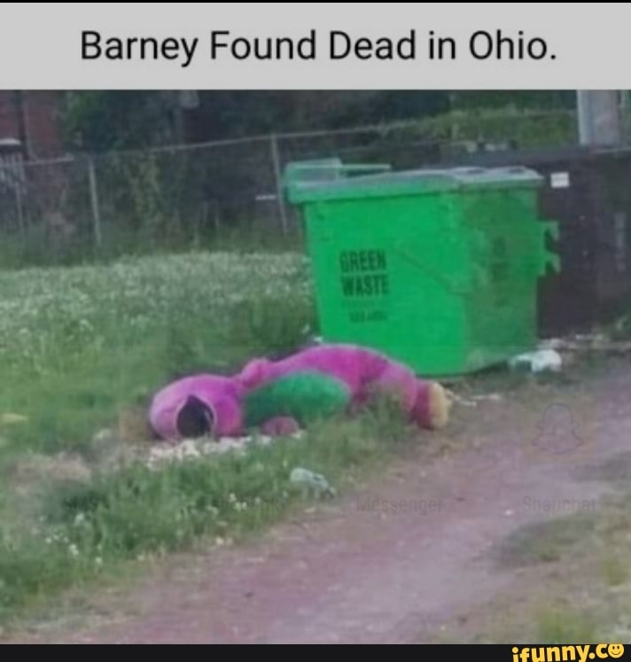 Barney Found Dead in Ohio. - iFunny