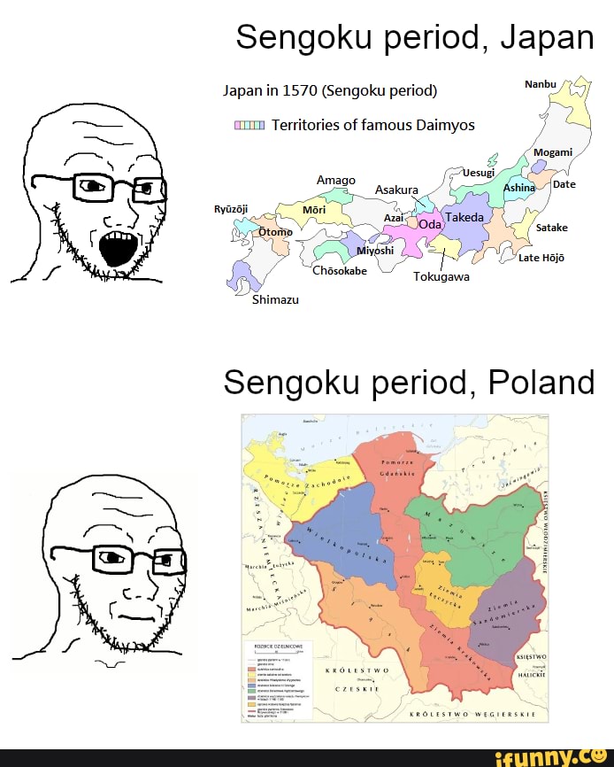 Sengoku period, Japan Japan in 1570 (Sengoku period) Nanbu Mogami ...