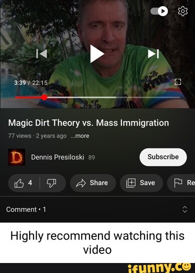 > rl Magic Dirt Theory vs. Mass Immigration DD_ dennis Presilos 64 ...