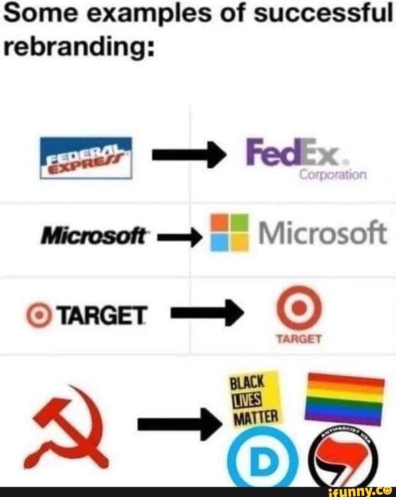 Some examples of successful rebranding: - iFunny