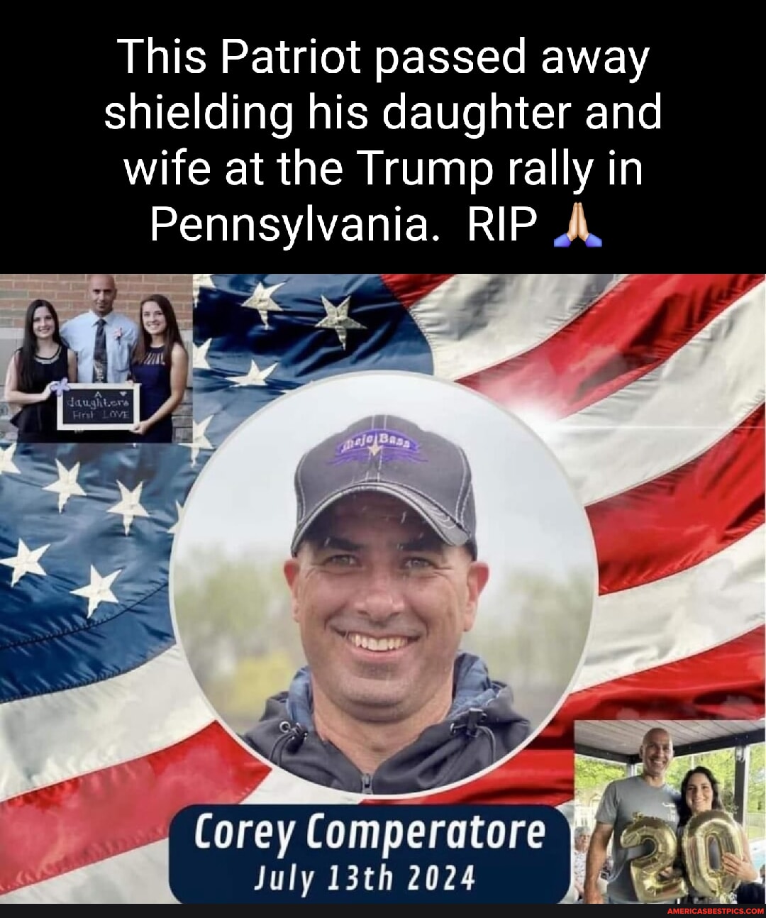 This Patriot passed away shielding his daughter and wife at the Trump ...