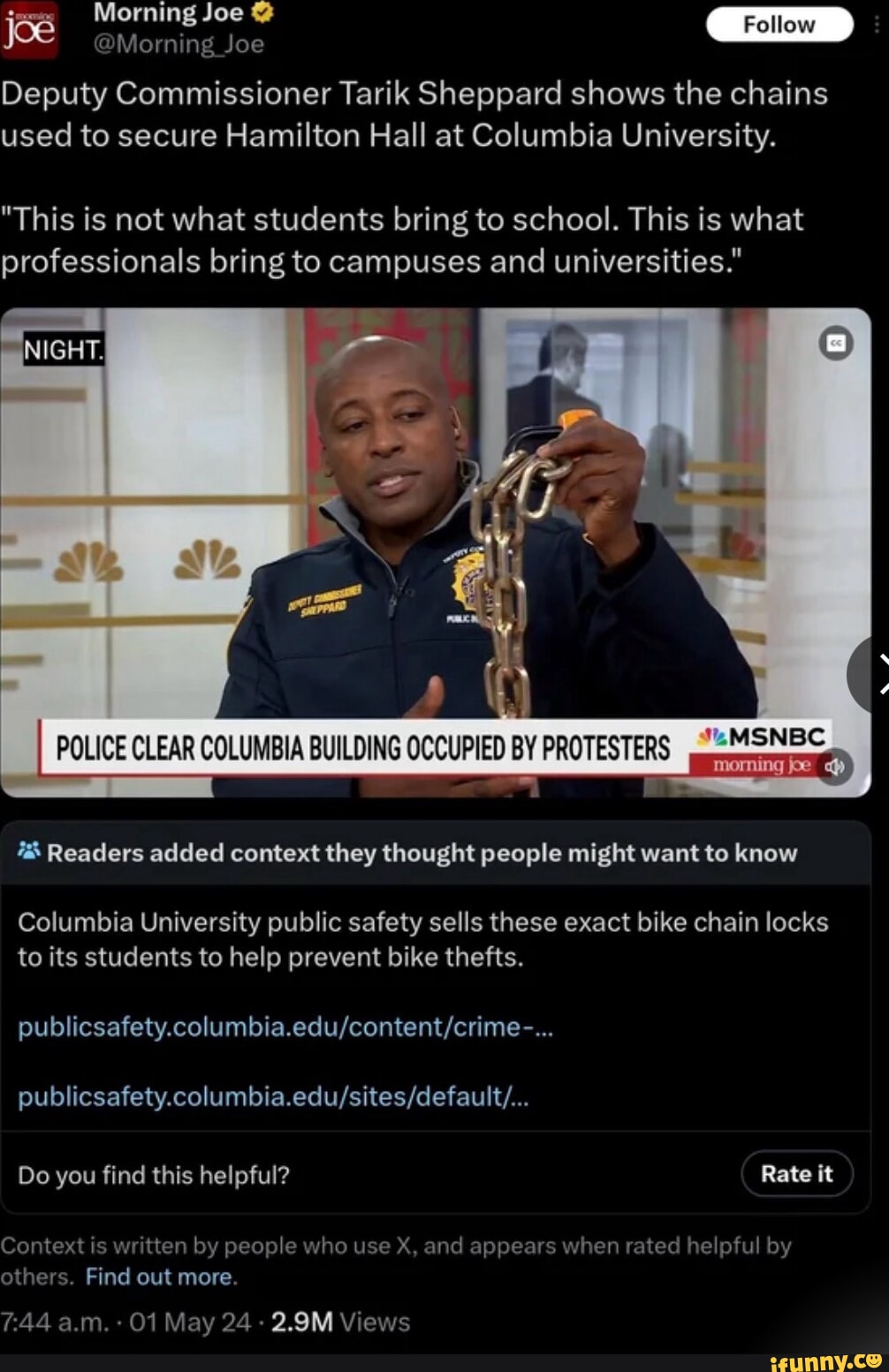 Morning Joe Follow @Morning Joe Deputy Commissioner Tarik Sheppard ...