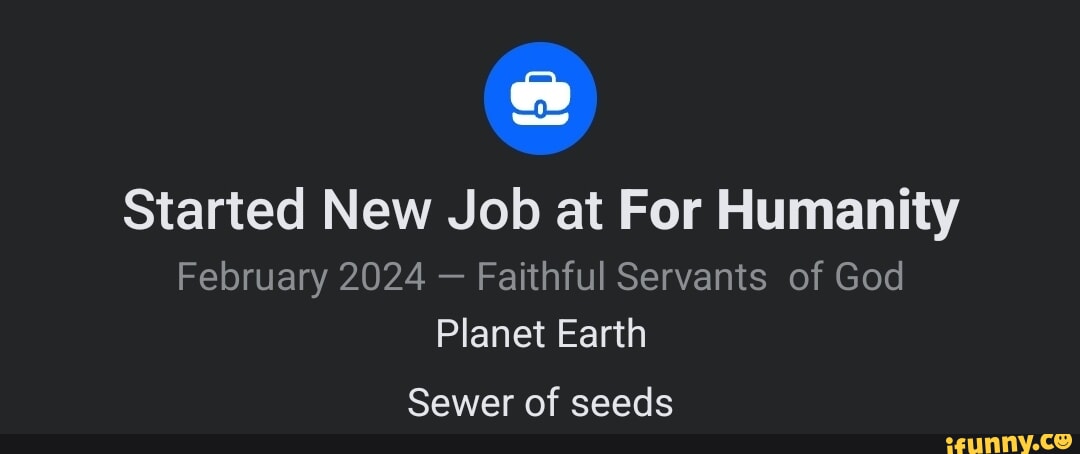 Started New Job at For Humanity February 2024 - Faithful Servants of ...