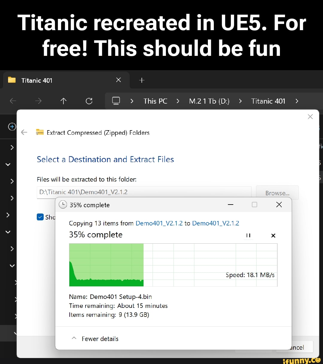 Titanic recreated in UES. For free! This should be fun > ThisPC ...