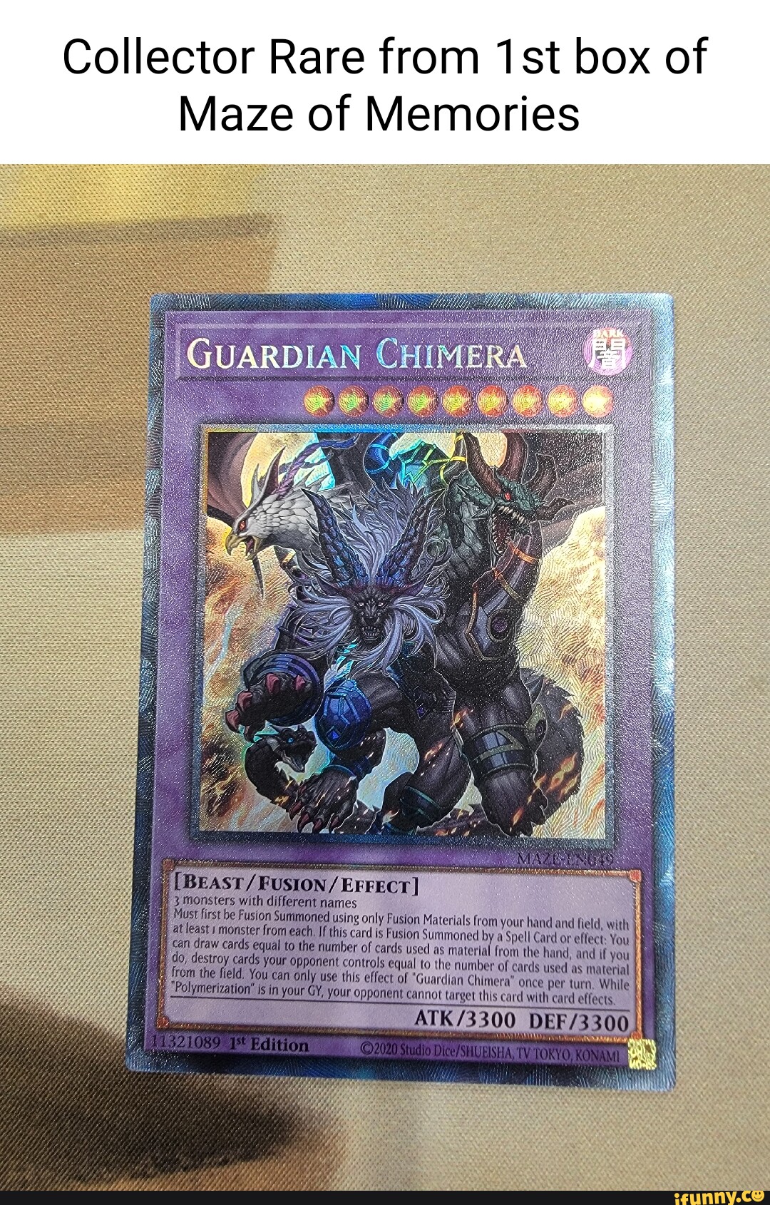 Collector Rare from box of Maze of Memories BEAST / FUSION / EFFECT I ...