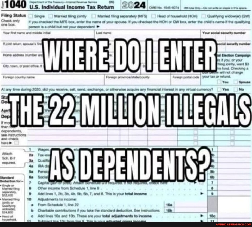 USS. individual income Tax Retum 2024 Filing Status of HOK Quaityng ...