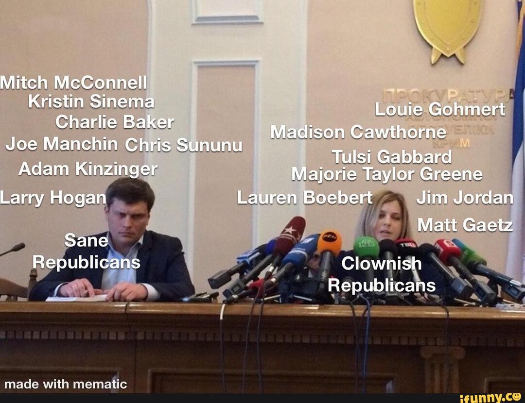 Mitch McConnell Kristin Sinema Charlie Baker Joe Manchin Chris Sununu ...
