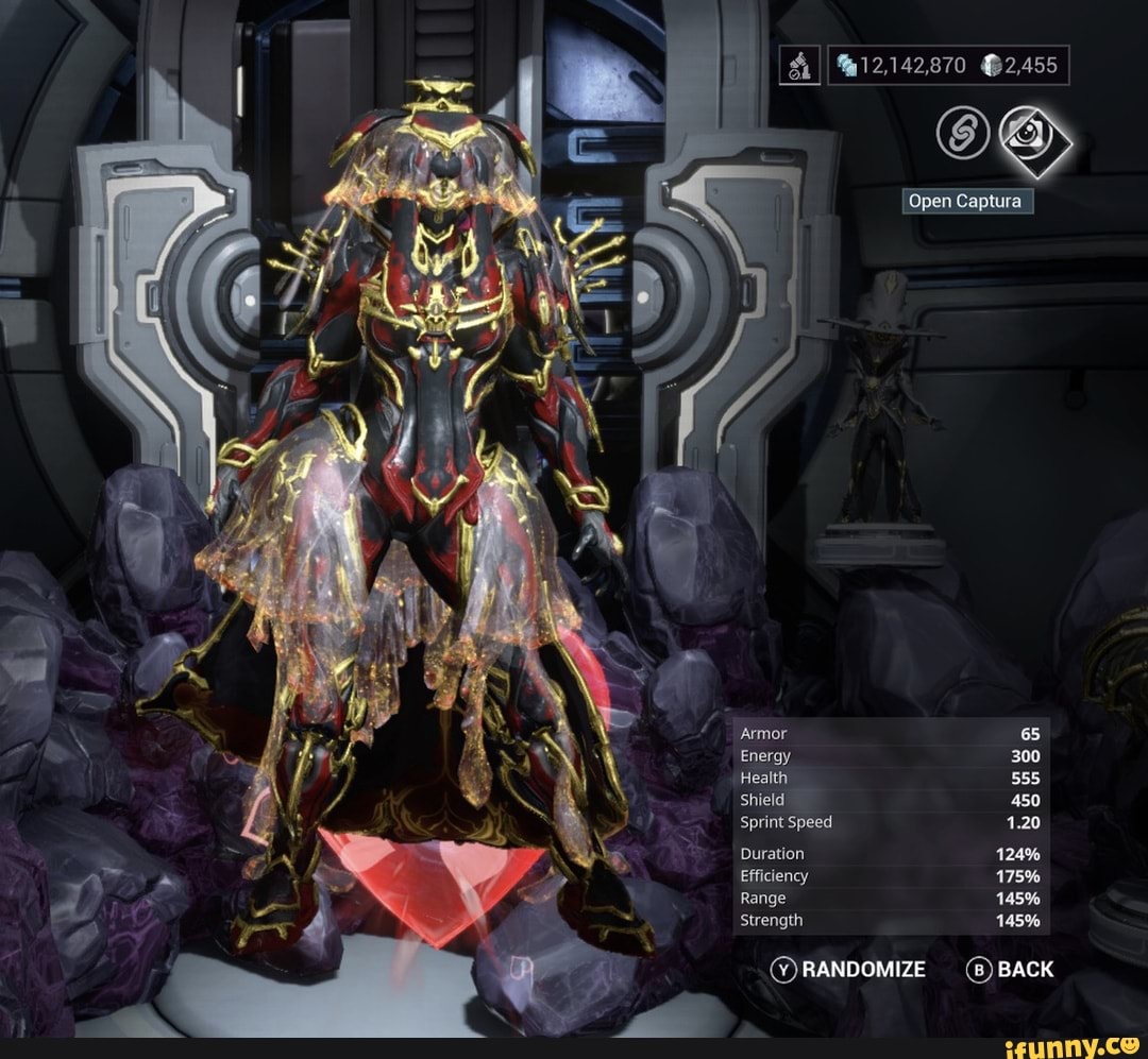 Ivara Prime - %12,142,870 2,455 Open Captura Armor 65 Energy 300 Health ...