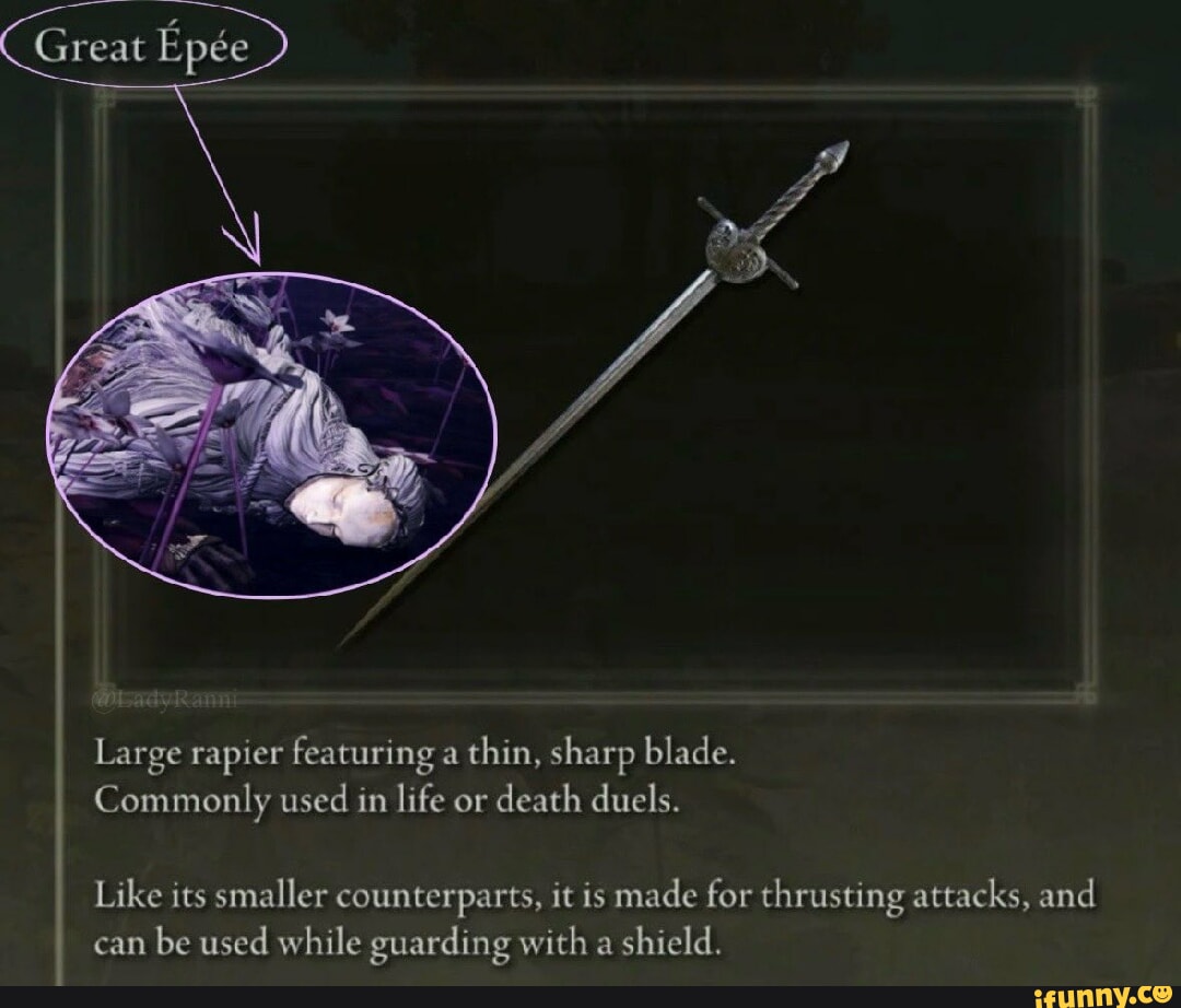 Rapier memes. Best Collection of funny Rapier pictures on iFunny