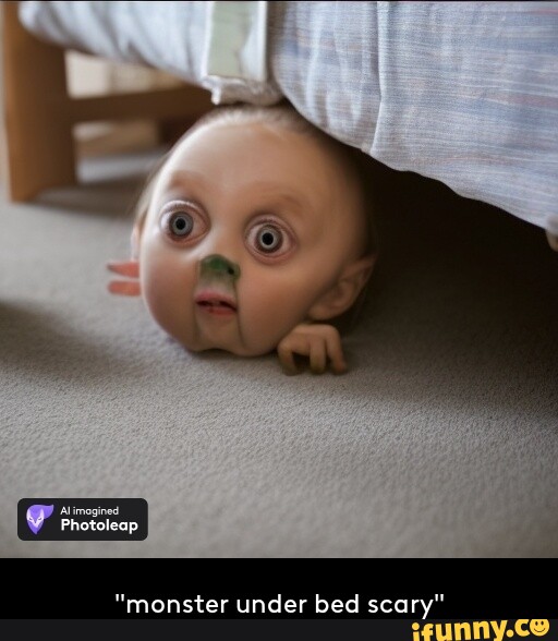 Photoleap "monster under bed scary" - iFunny