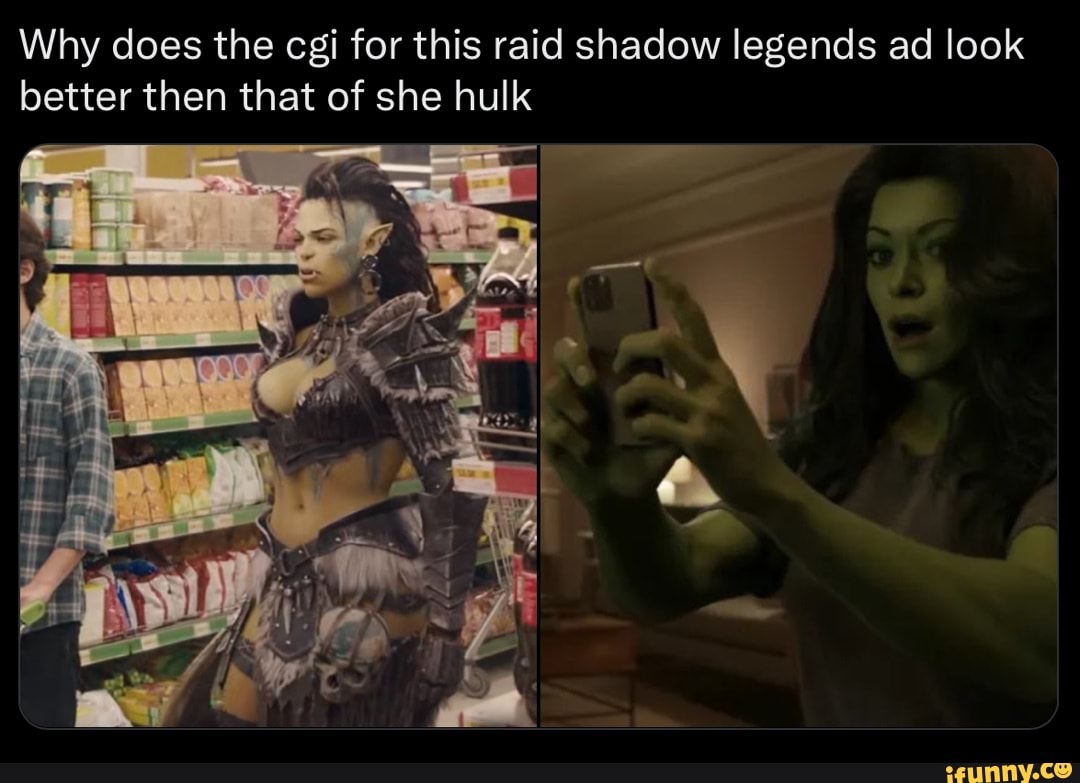 Why does the cgi for this raid shadow legends ad look better then that ...