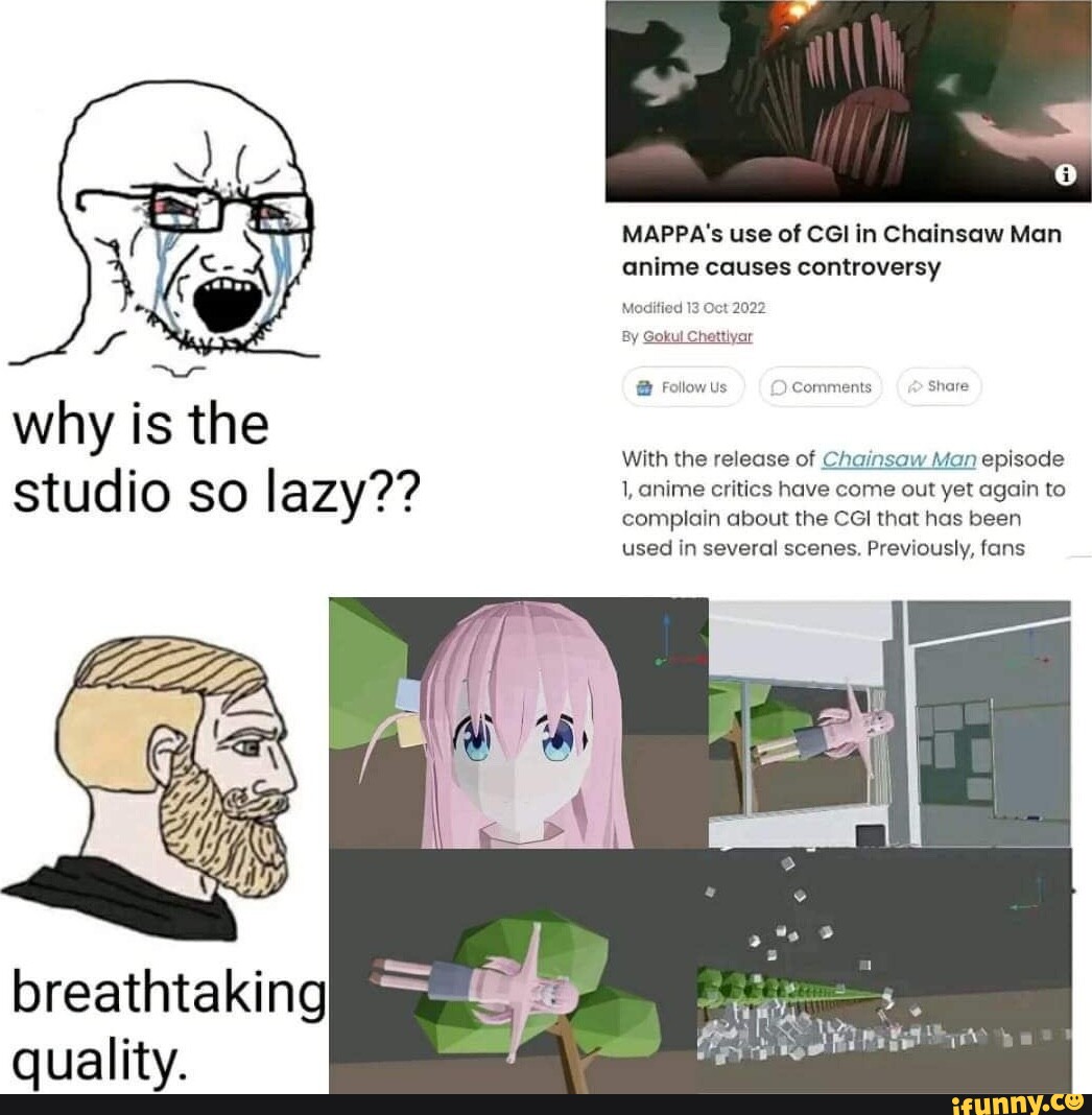 MAPPA's use of CGI in Chainsaw Man anime causes controversy By Gokul Ch ...