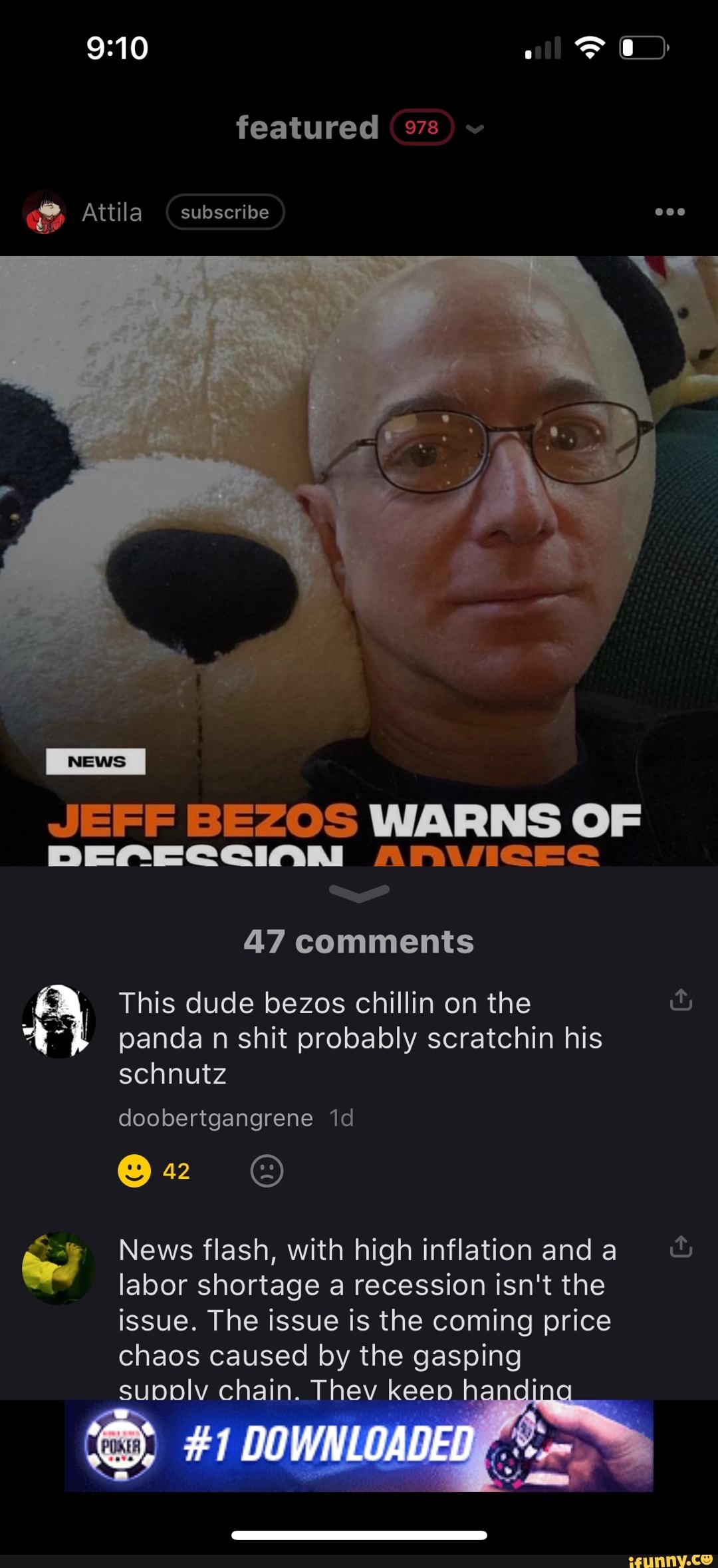 Featured Attila subscribe JEFF BEZOS WARNS OF PECPECCIAAL AM 47 ...