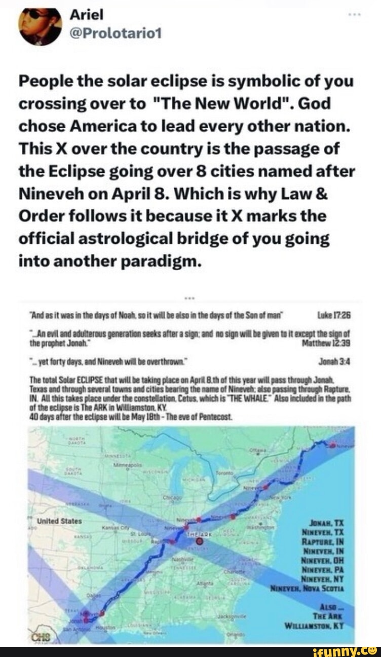 People the solar eclipse is symbolic of you crossing over to "The New ...