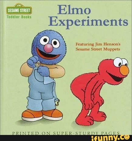 Elmo Experiments Toddler Books Featuring Jim Henson's Sesame Street ...