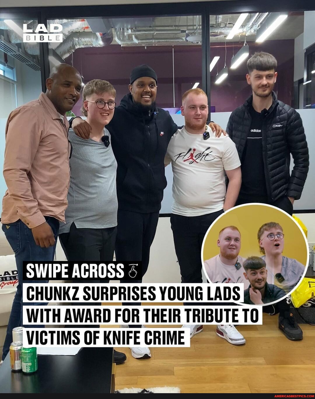 YouTuber Chunkz joined us to surprise @princestrust LADs Kai, Charlie ...