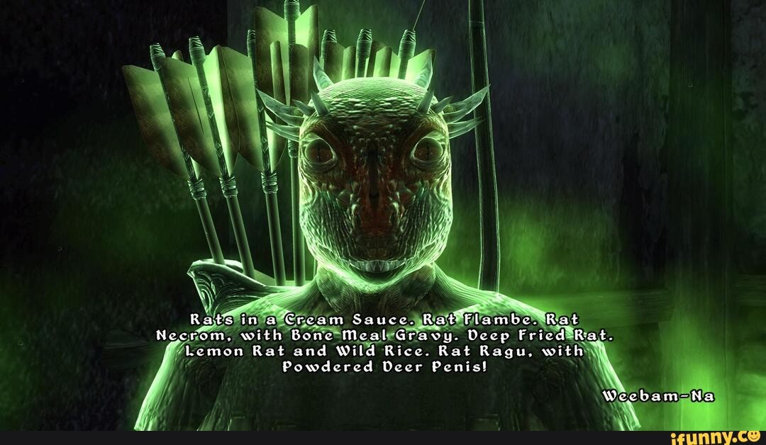 Been playing Oblivion. It’s quite fun - Rats in a Cream Sauce. Rat ...