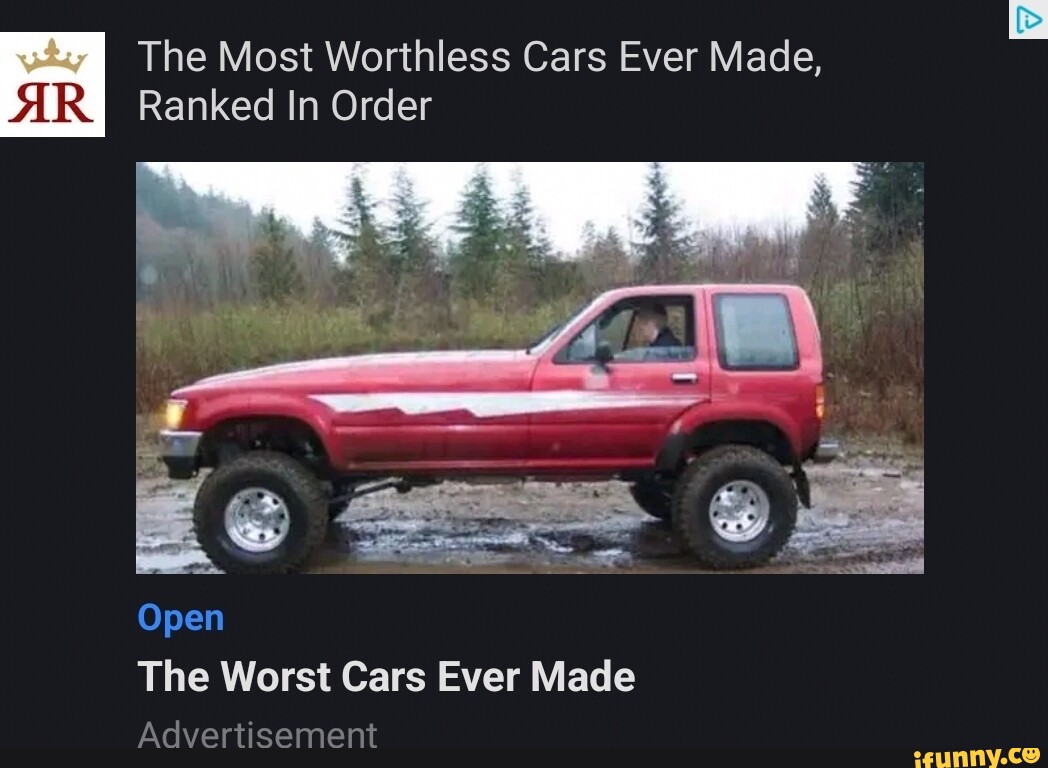 SAR I The Most Worthless Cars Ever Made, Ranked In Order Open The Worst ...