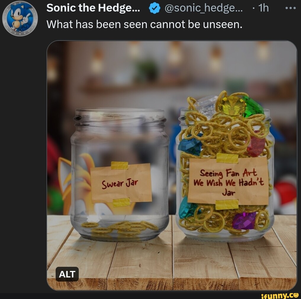 Sonic the Hedge... @ @sonic hedge... th What has been seen cannot be ...