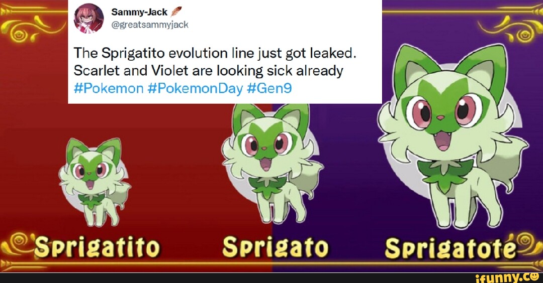 The Sprigatito evolution line just got leaked. Scarlet and Violet are ...