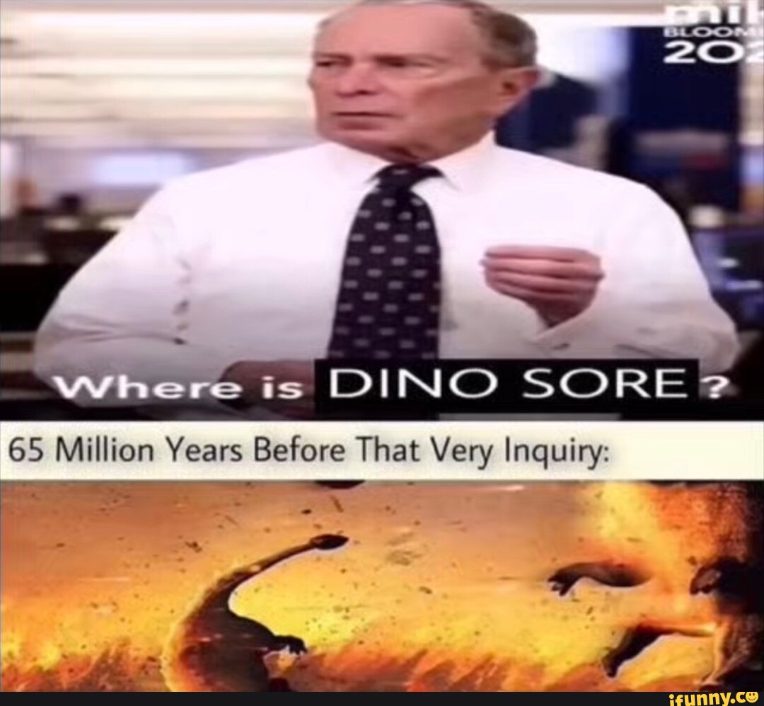 Sere is DINO SORE? 65 Million Years That Very Inquiry: - iFunny