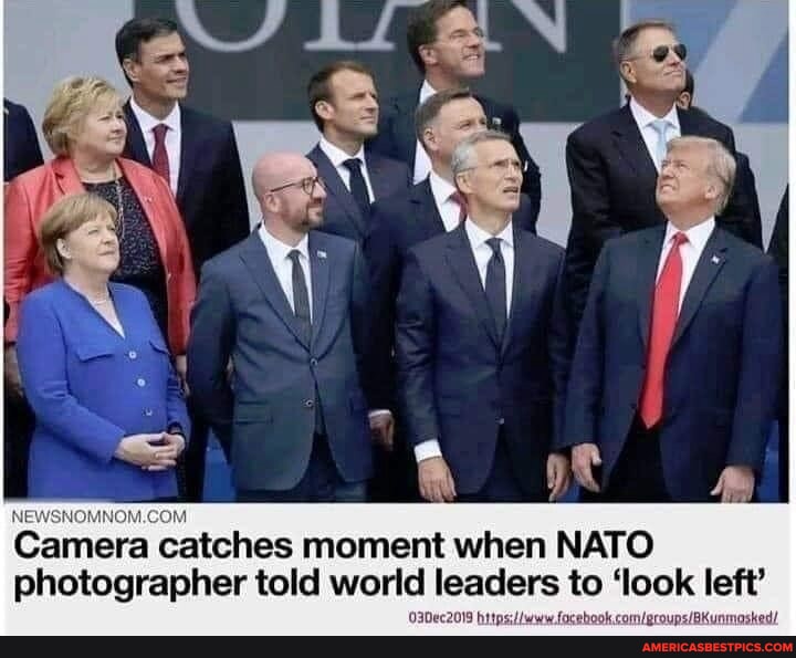 Cc catches moment when NATO photographer told world leaders to 'look ...